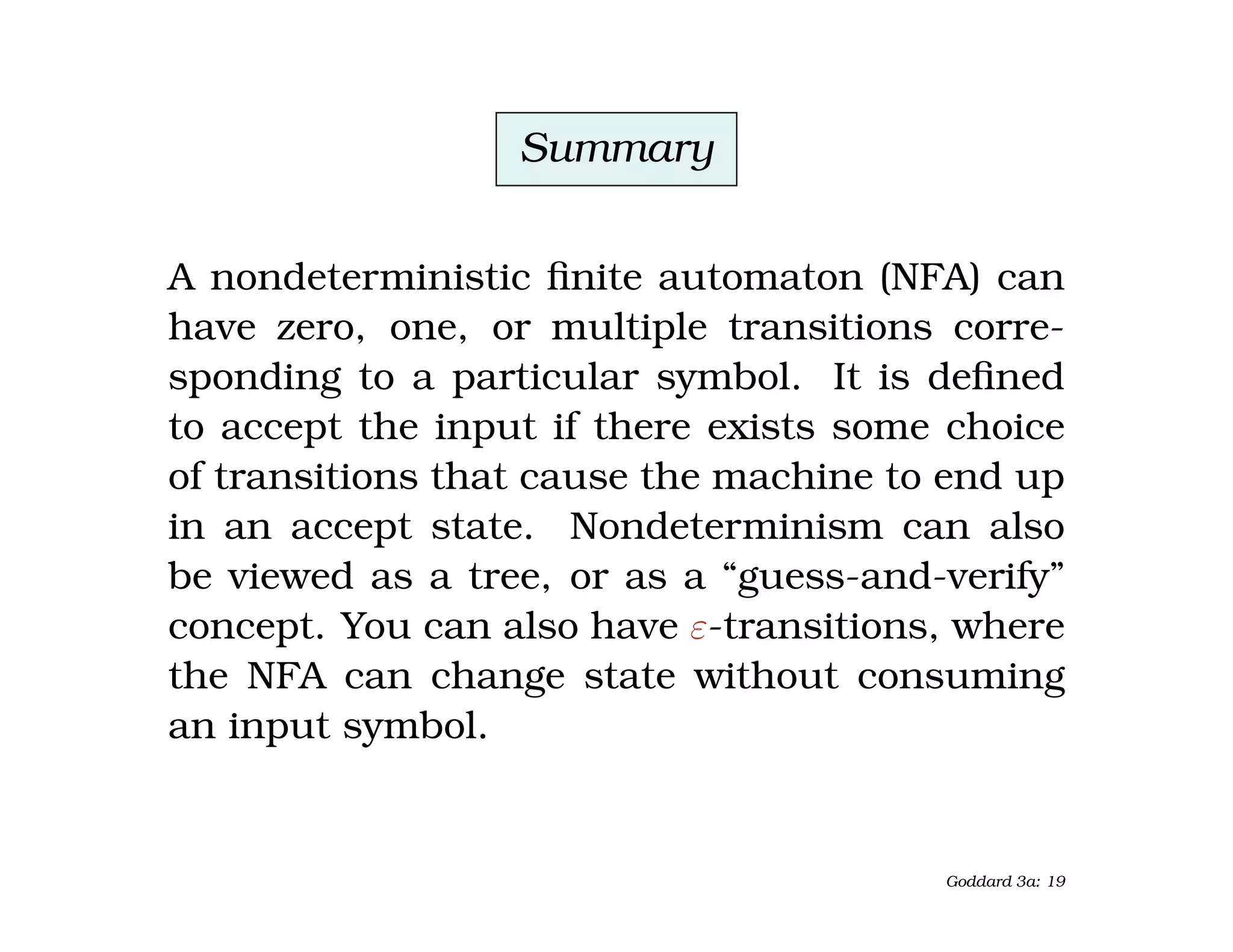 Non Deterministic Finit Automata Pdf Programming Languages Computing