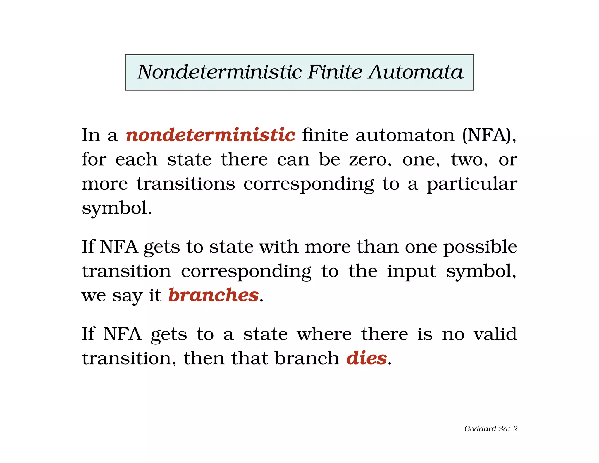 non deterministic finit automata | PDF | Programming Languages | Computing