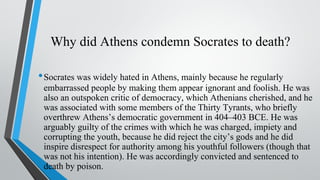 Socrates - Greek philosophy - His teaching - His death | PDF