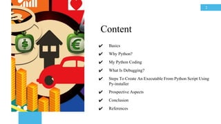 Making Of Mortgage EMI Calculator In EXE File By Using Python | PPT