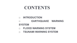 EARLY WARNING SYSTEM(EWS) | PPT