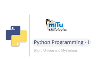 python program | PPT