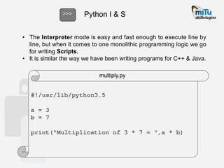 python program | PPT