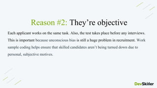 Work sample coding tests | PDF | Resume Writing and Advice | Job Search