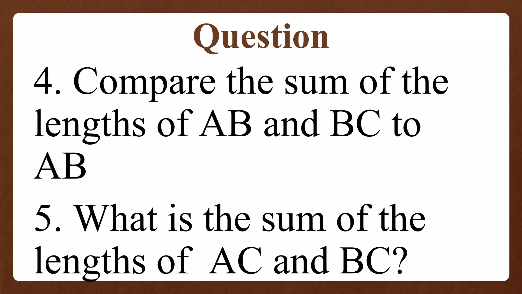 TRIANGLE INEQUALITY THEOREM | PDF