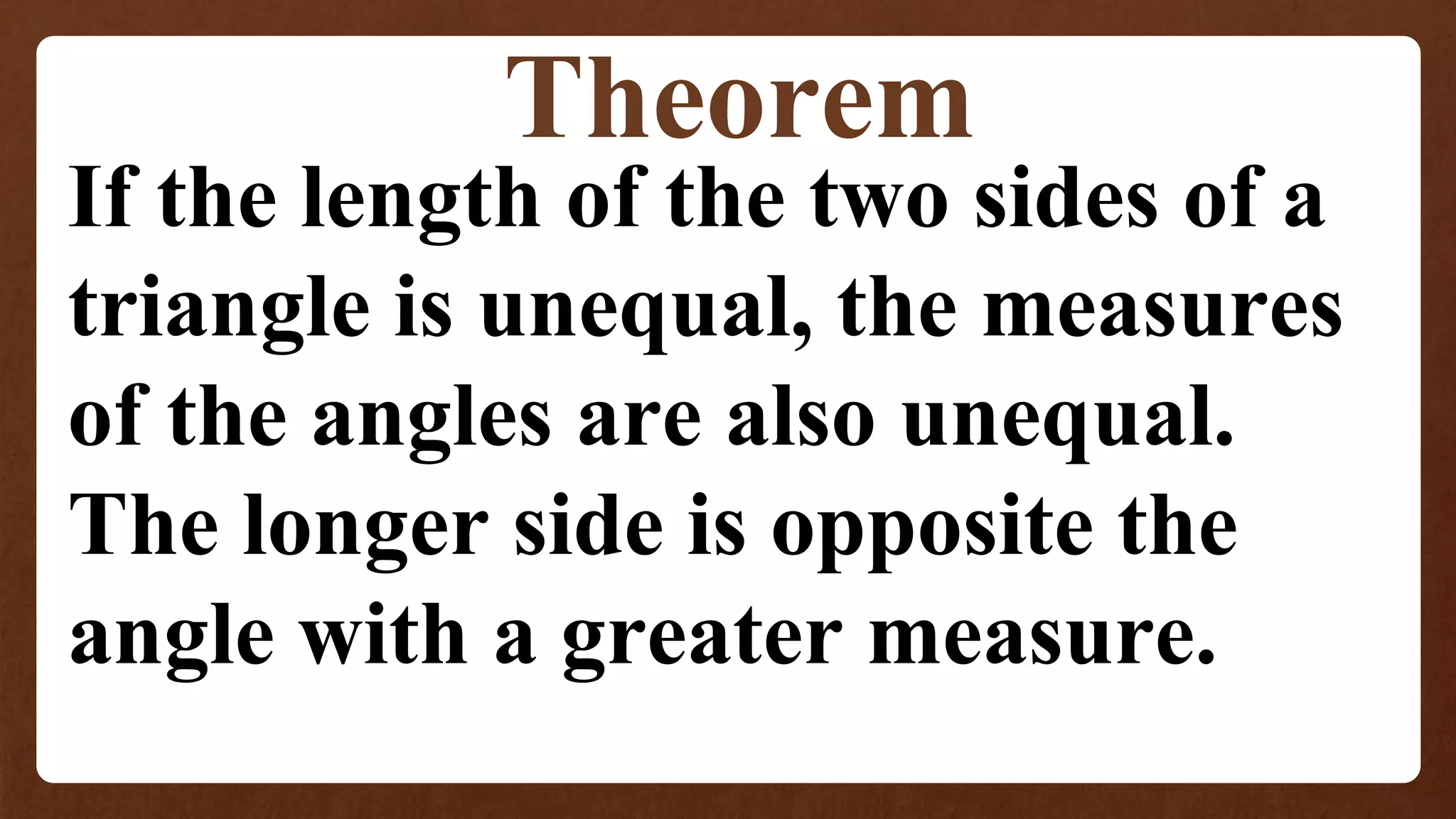 TRIANGLE INEQUALITY THEOREM | PDF