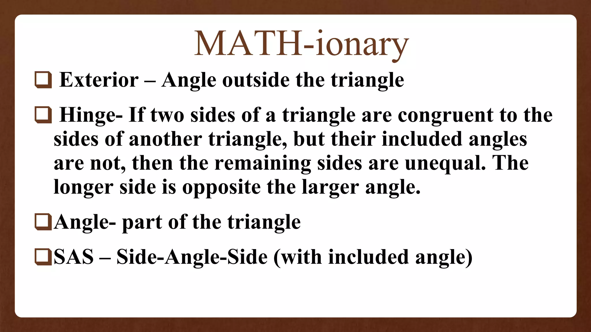 TRIANGLE INEQUALITY THEOREM | PDF