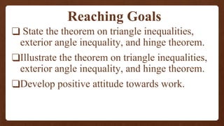 TRIANGLE INEQUALITY THEOREM | PDF