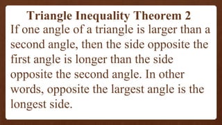 TRIANGLE INEQUALITY THEOREM | PDF