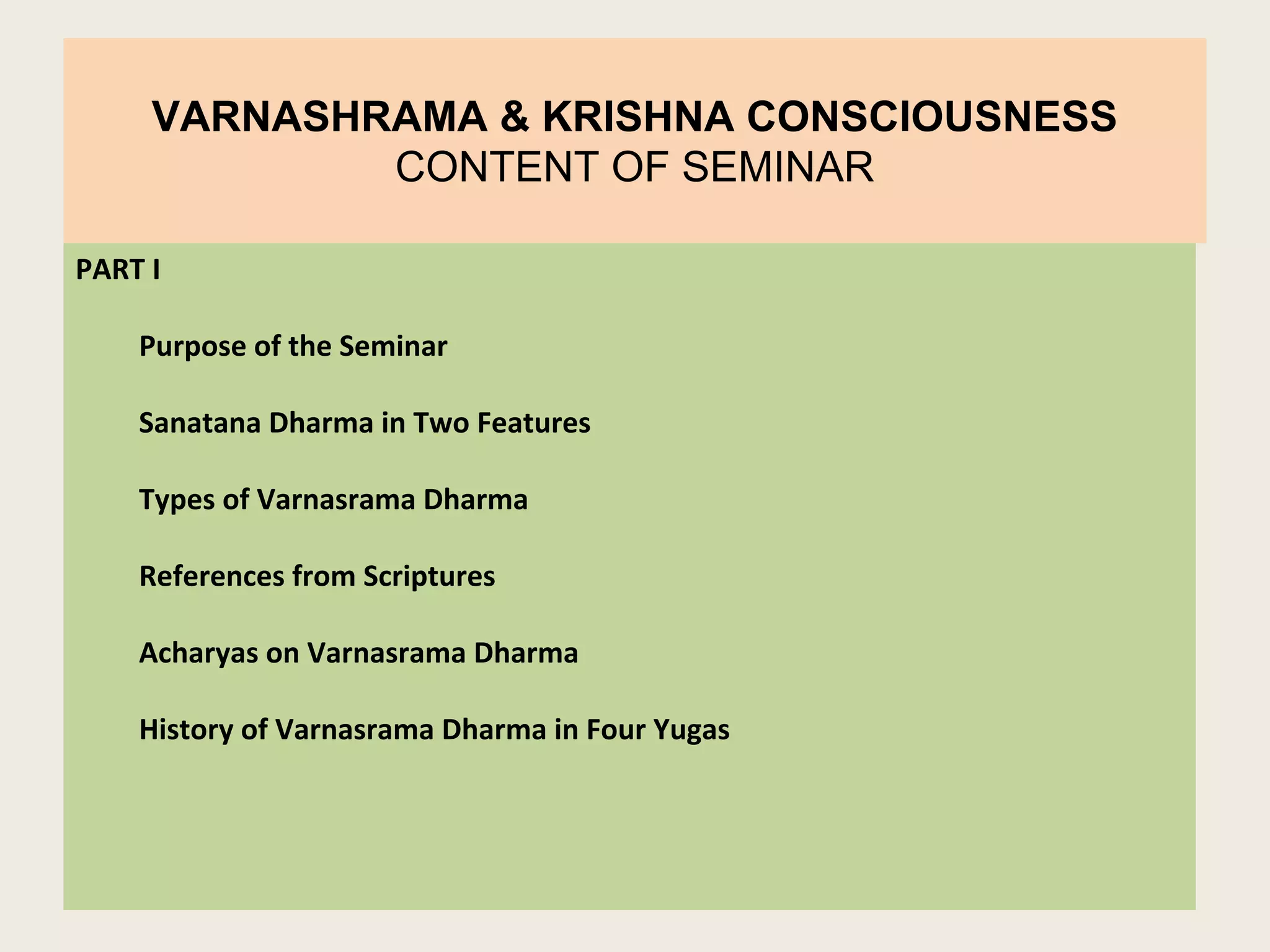 Varnasrama & Krishna Consciousness | PDF