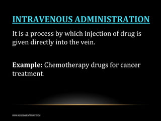 Presentation on Routes of drug administration | PPT | Free Download