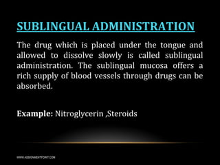 Presentation on Routes of drug administration | PPT | Free Download