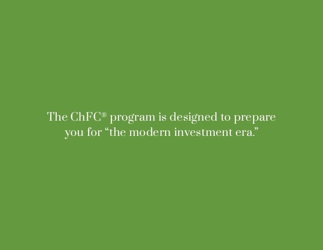 Accelerate Your Career with the ChFC® Designation