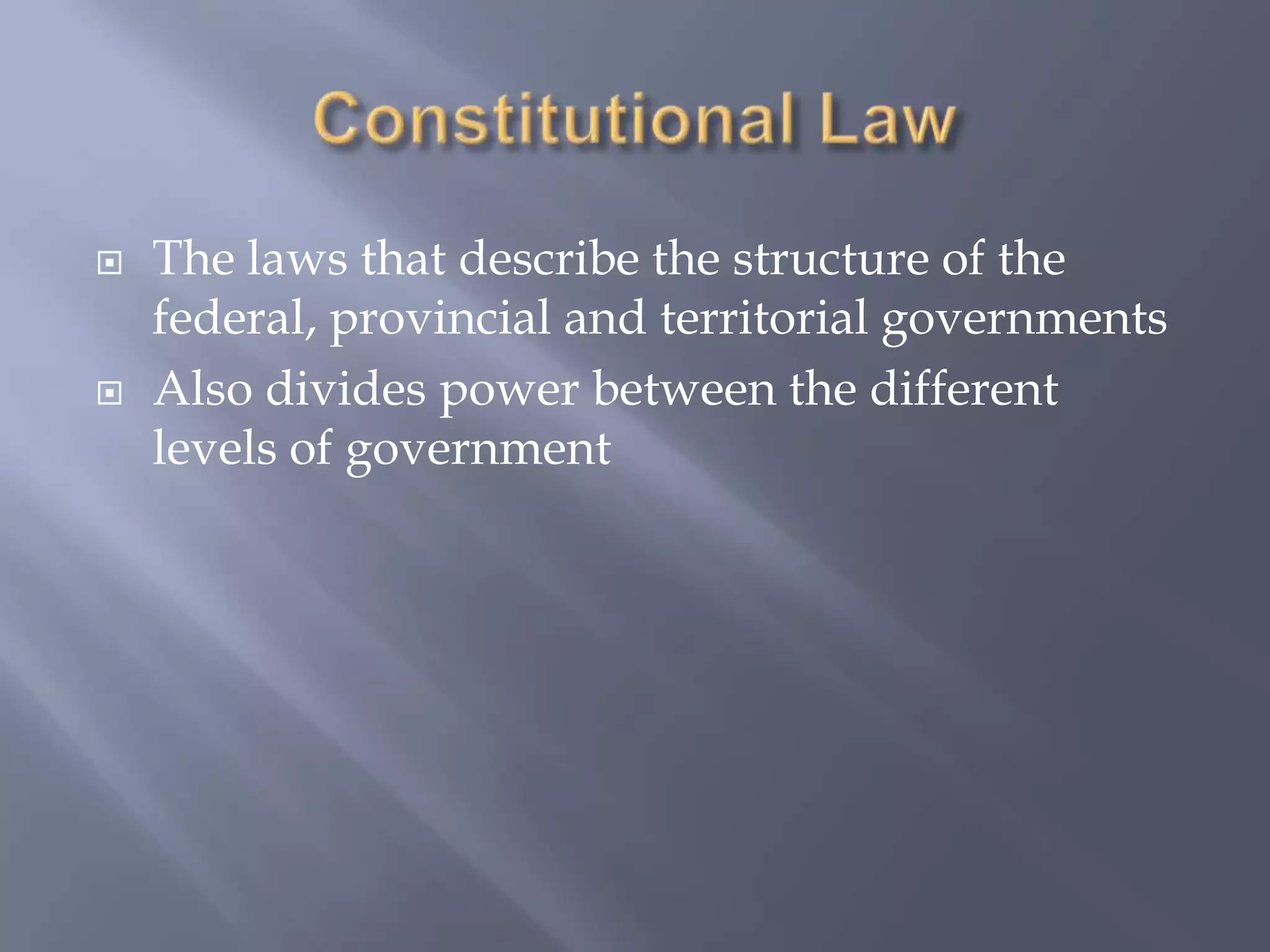 Divisions of Law | PPTX