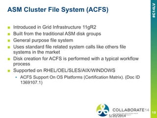 Using ACFS as a Storage for EBS | PPTX