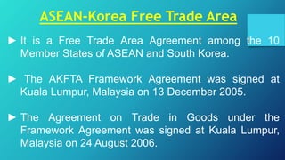 ASEAN-CHINA FREE TRADE AGREEMENT | PPTX