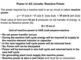 Ac fundamentals 3 power in ac circuits | PPT