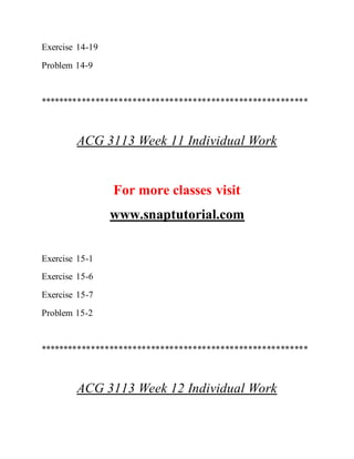 Acg 3113 Enthusiastic Study / snaptutorial.com