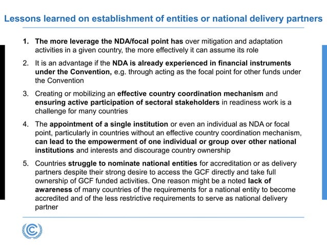 AC_experiences of countries in accessing the readiness programme for ...