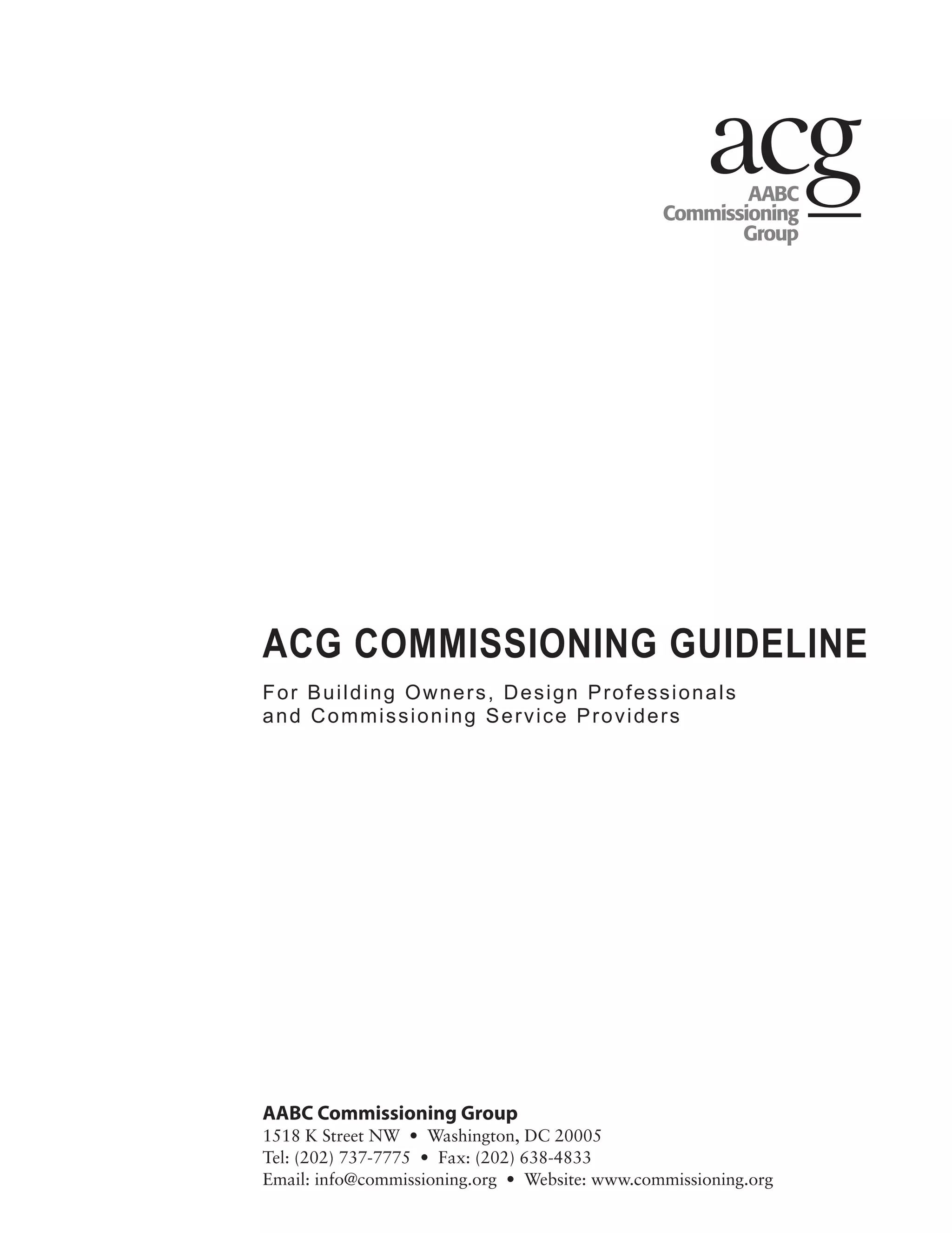 commissioning guideline | PDF