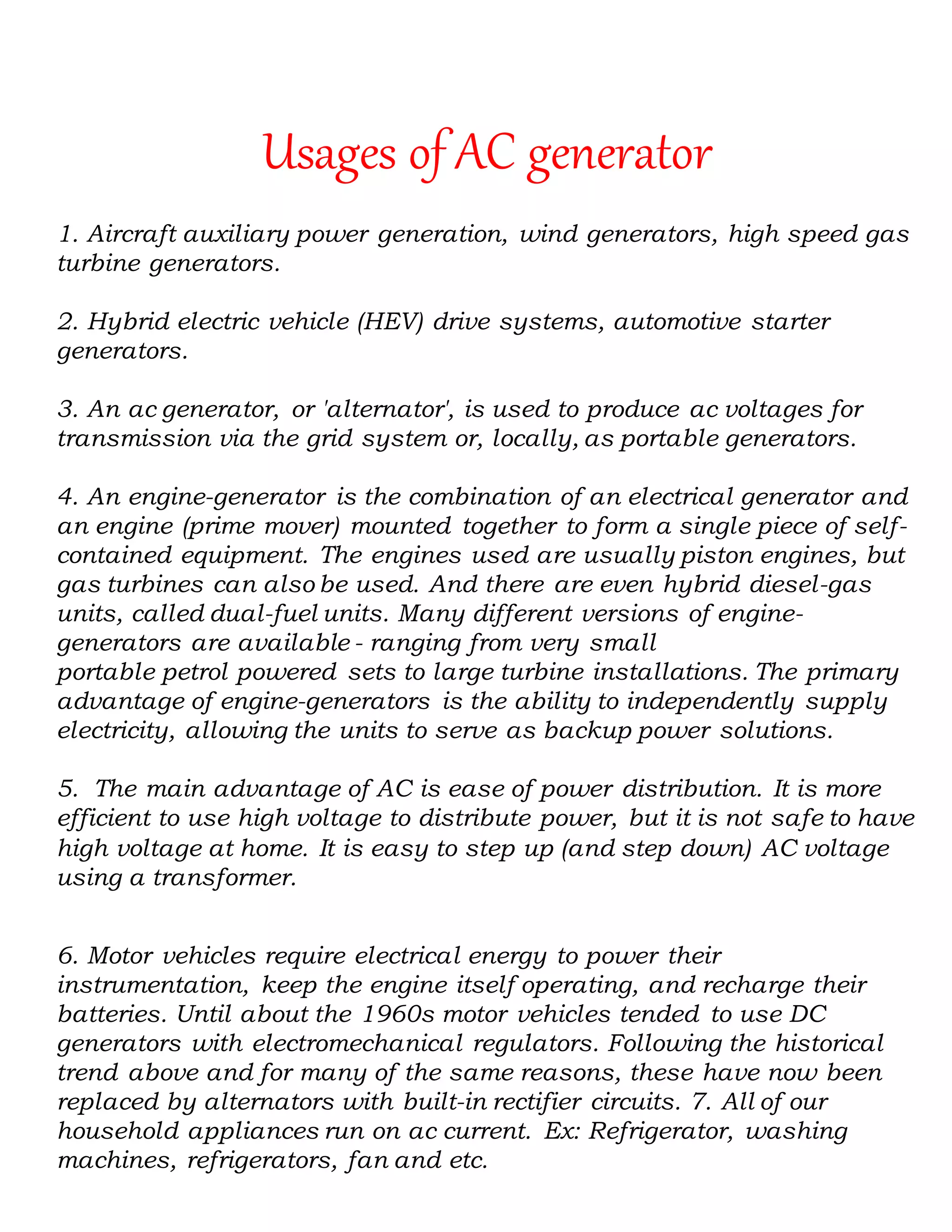 Ac Generator Docx