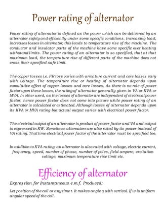 Ac generator | DOCX