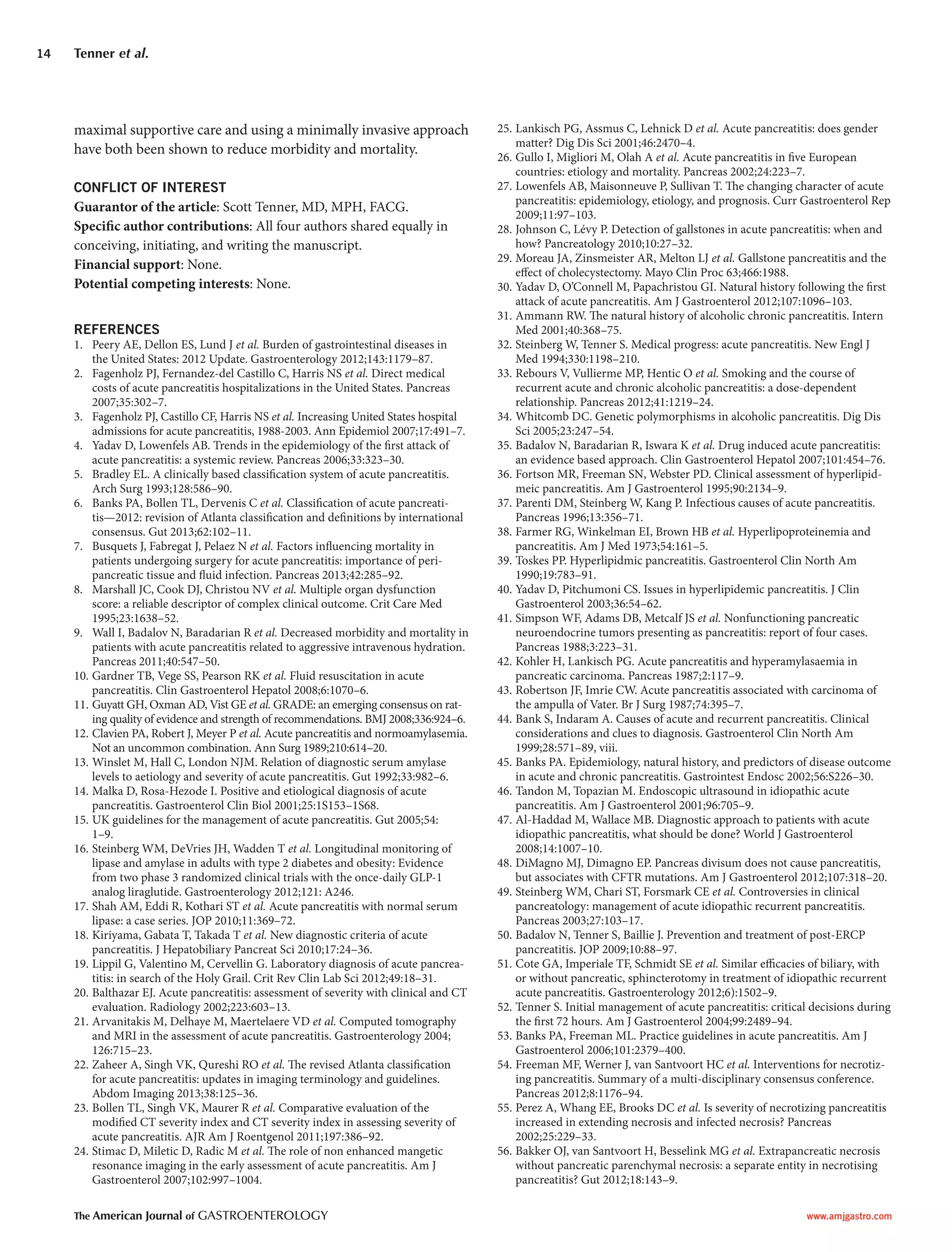 Acg guideline acute_pancreatitis_september_2013 - copia | PDF