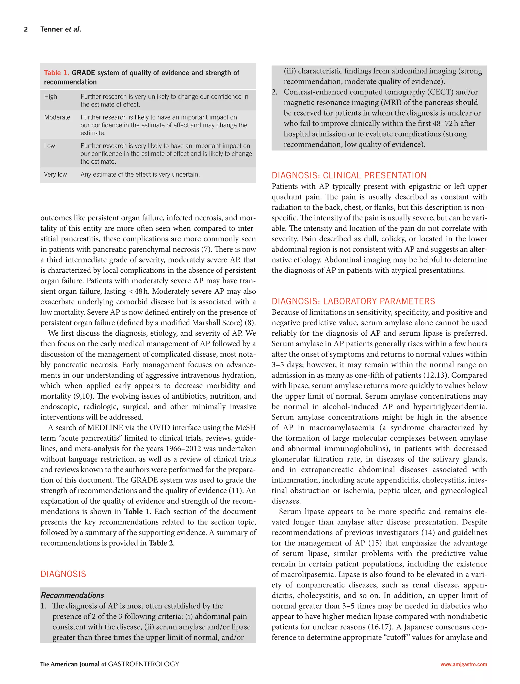Acg guideline acute_pancreatitis_september_2013 - copia | PDF