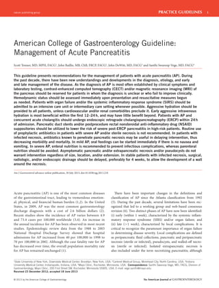Acg guideline acute_pancreatitis_september_2013 - copia | PDF
