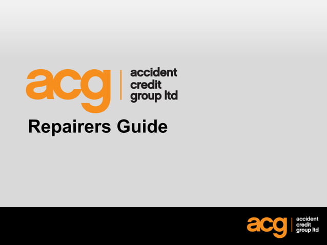 User Guide for Repairers | PPTX