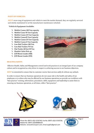 ACGT company profile | PDF