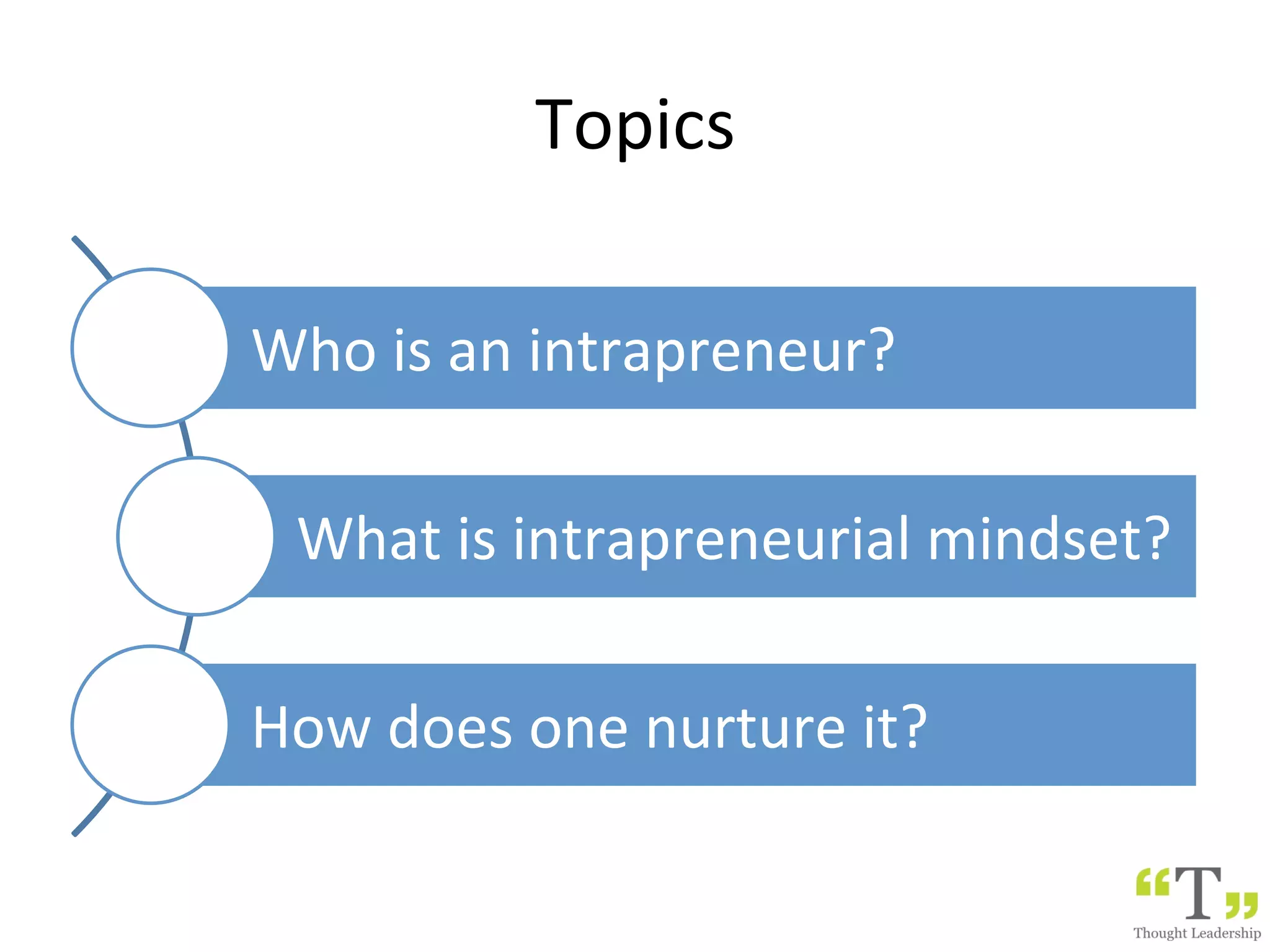 Intrapreneurship | PDF