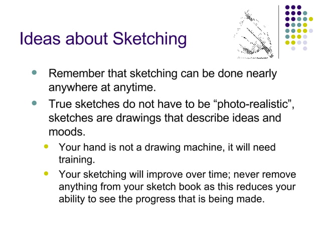 Ach 111 Intro To Sketching Techniques | PPT