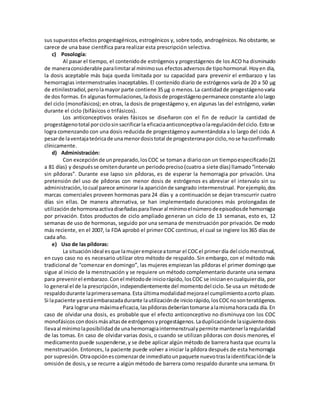 anticoceptivos hormonales | DOCX