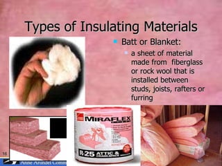 ACH 121 Lecture 11b (Thermal & Moisture Protection) | PPT