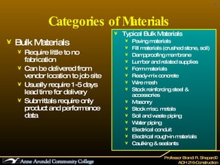 ACH 216 Lecture 10 (Materials Mgmt & Quality Assurance) | PPT