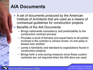 ACH 231 Lecture 07 (Contract Documents) Part 3 | PPT