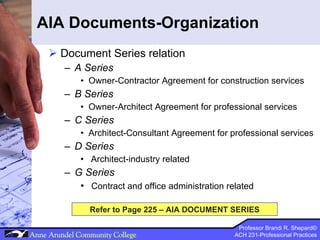ACH 231 Lecture 07 (Contract Documents) Part 3 | PPT