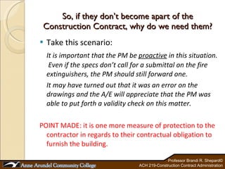 ACH 231 Lecture 08 (Submittals And Shop Drawings) Part 2 | PPT