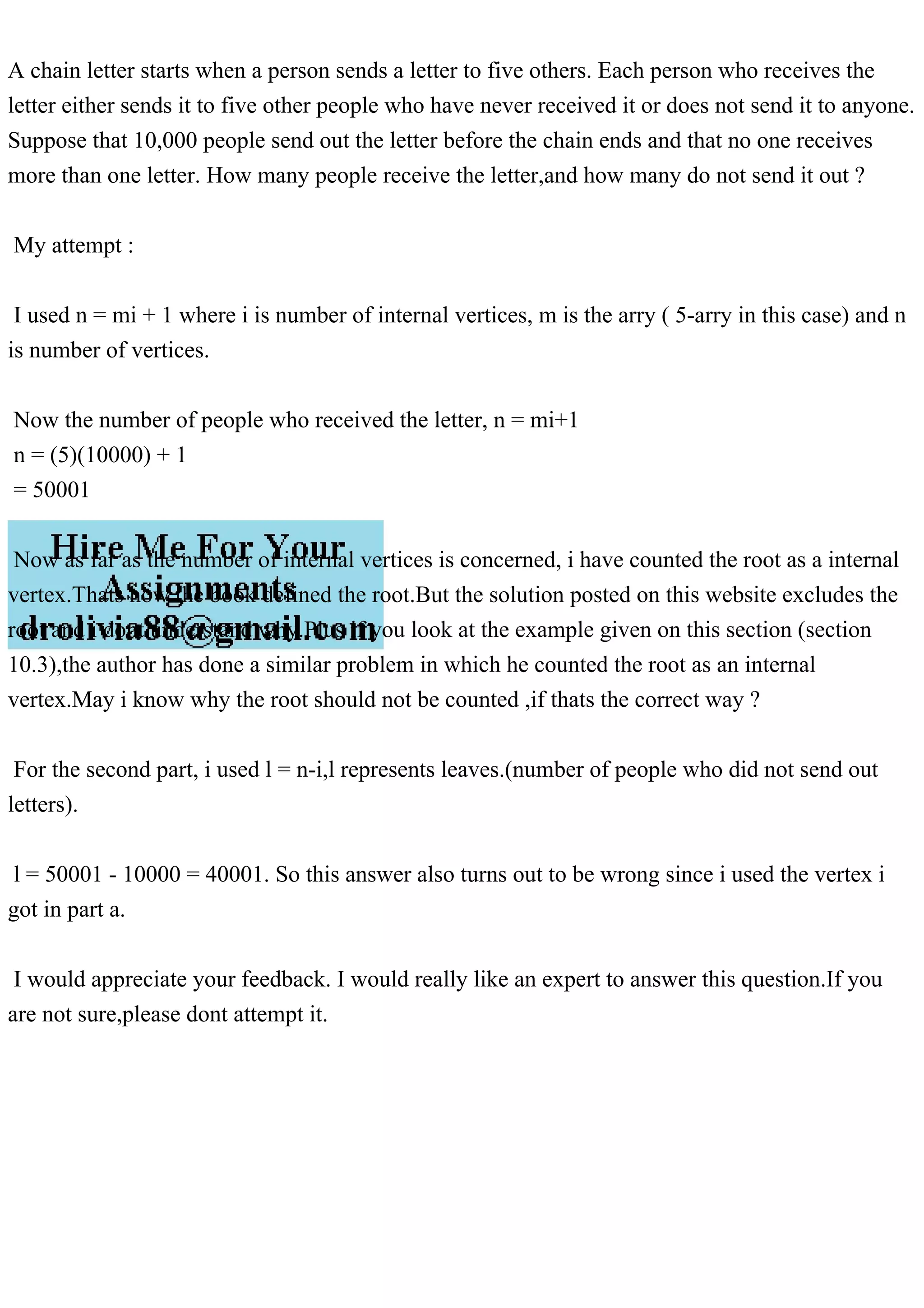 A chain letter starts when a person sends a letter to five others. E.pdf