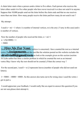 A chain letter starts when a person sends a letter to five others. E.pdf