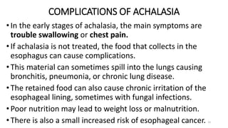 ACHALASIA. condition of gastrointestinal tract | PDF