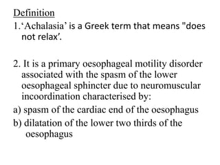 Achalasia Cardia | PPTX