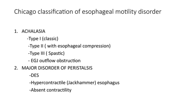 Achalasia cardia dysphagia classification | PPTX