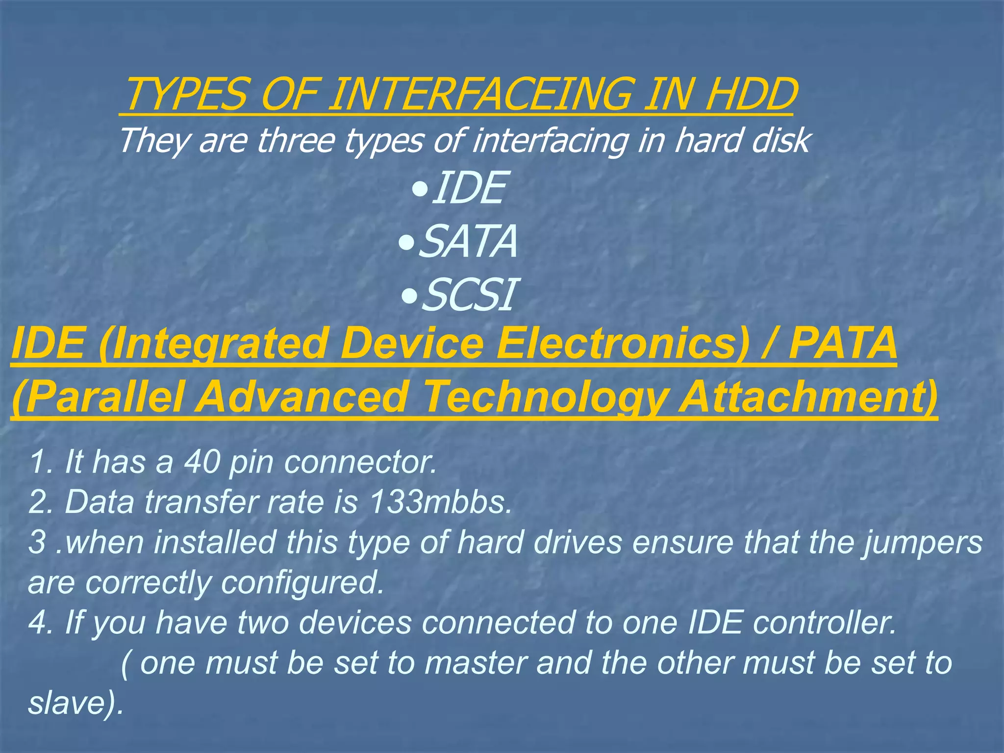 HARD DISK DRIVE ppt | PDF