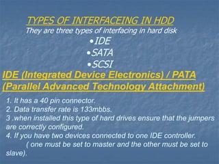 HARD DISK DRIVE ppt | PDF
