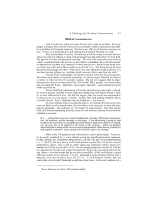 A+challenge+for+christian+communicators | PDF | Music | Entertainment