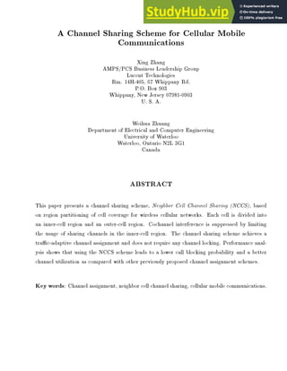 A Channel Sharing Scheme for Cellular Mobile Communications.pdf