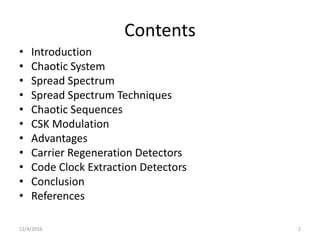 A chaotic direct sequence spread-spectrum communication system | PPT
