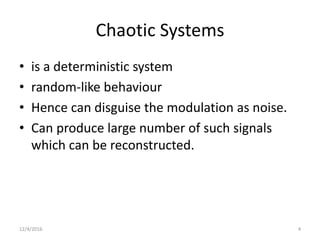 A chaotic direct sequence spread-spectrum communication system | PPT